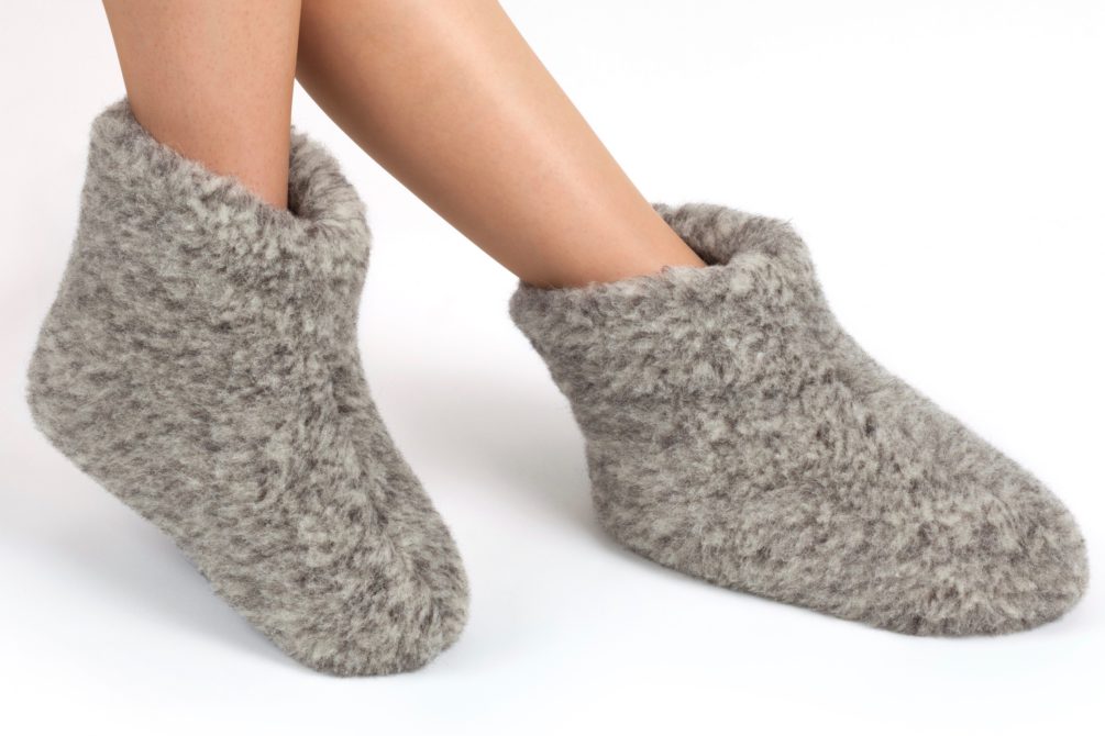 Wool Slippers | Dolly Grey - Woolwarmers