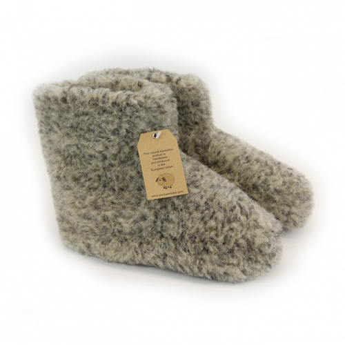 Wool Slippers | Dolly Grey - Woolwarmers
